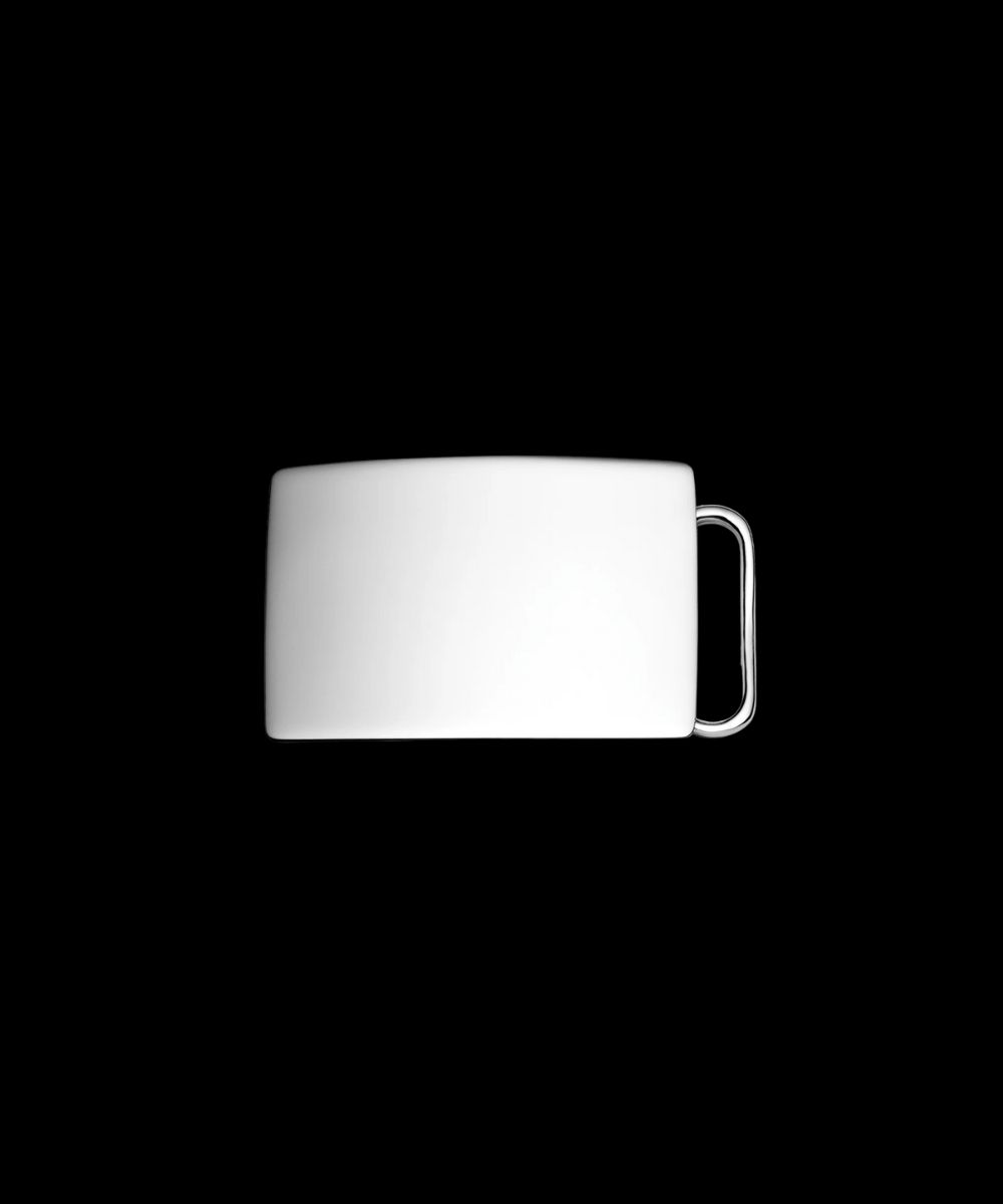 Engravable Sterling Silver Plain Belt Buckle| The Lanam Shop