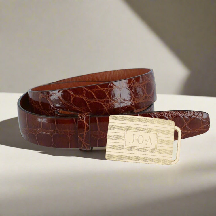 Men's Sterling Silver Belt Buckles and Belt Straps - The Lanam Shop