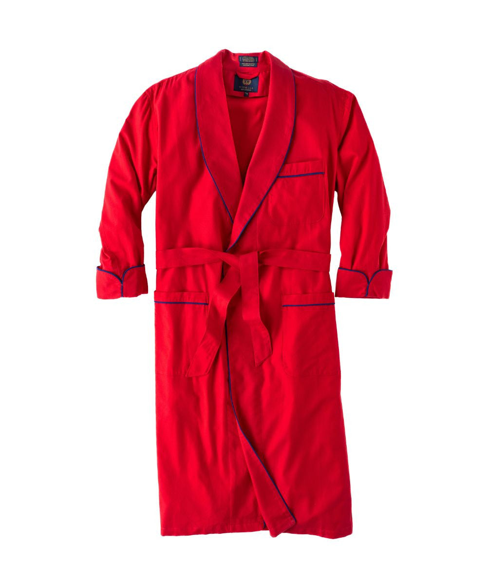 Men's Red Viyella Robe | The Lanam Shop